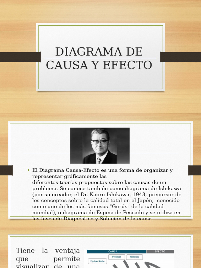 Diagrama de Causa y Efecto Ishikawa | PDF