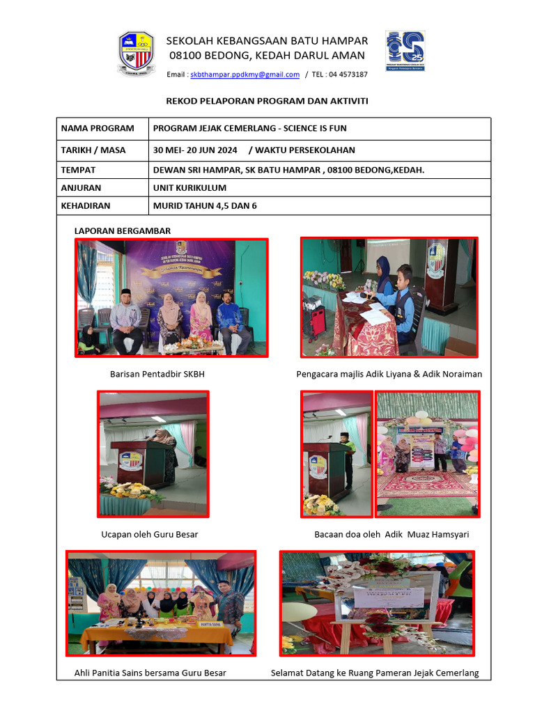 Opr Program Science Is Fun Tahap 2 Tahun 2024 | PDF