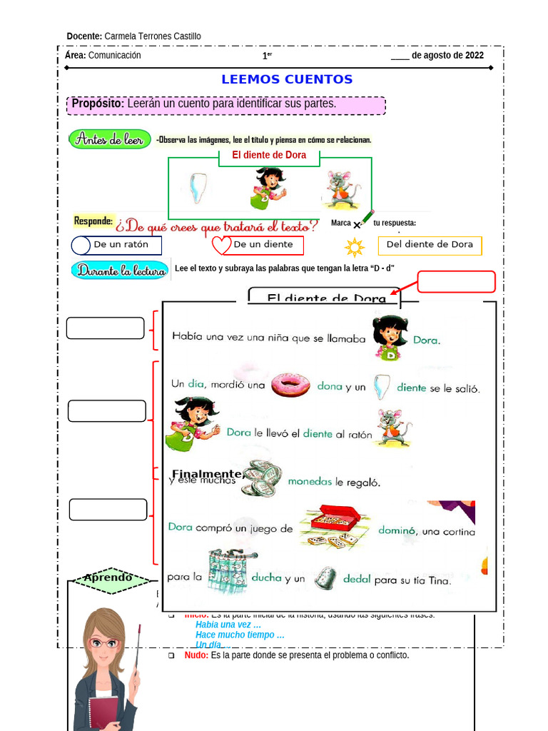 Leemos Cuentos - Comunicacion | PDF | Escritura