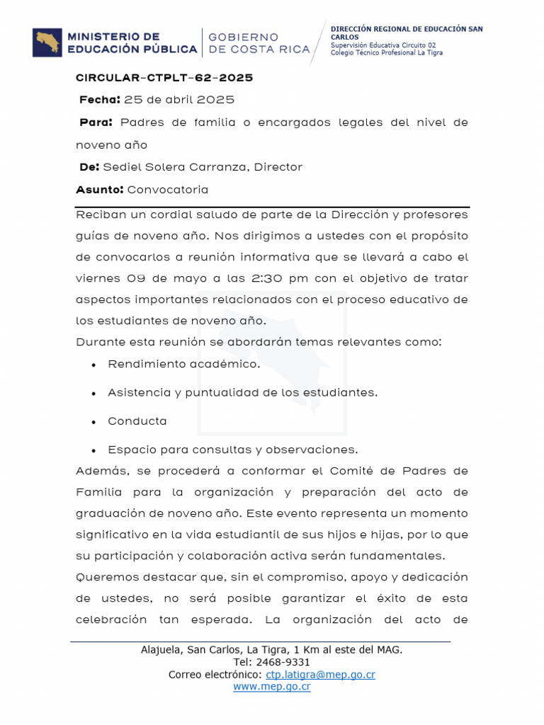Circular 62-4-2025 | PDF