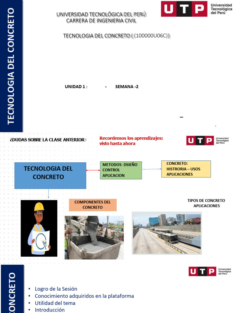 S02 - S1 Material de Clase - CEMENTO | PDF | Hormigón | Cemento