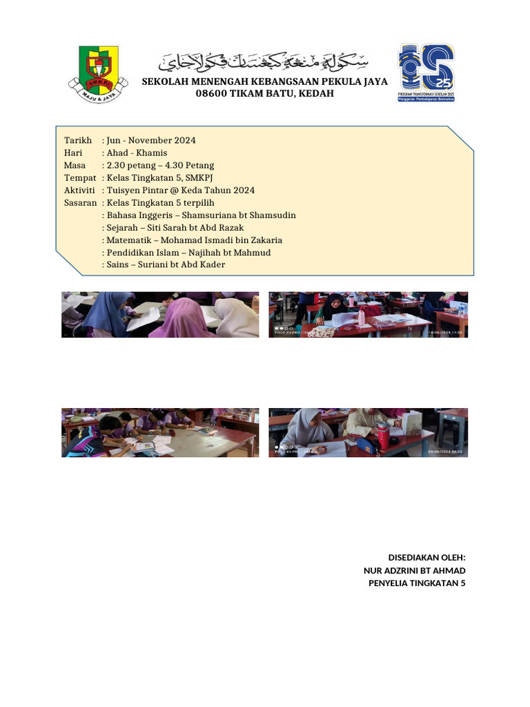 Dokumentasi Tuisyen Pintar at KEDA | PDF