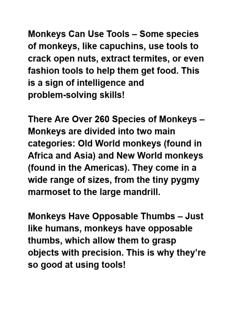 monkey fun insane - Fun facts | PDF