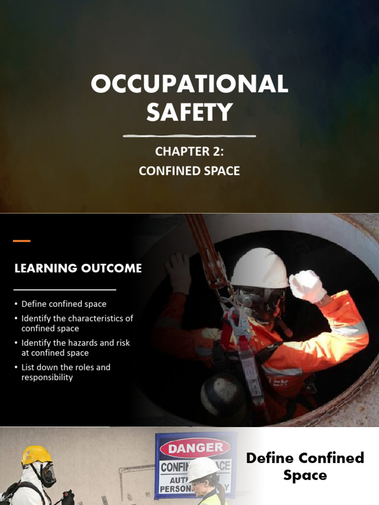 Chapter 2 - Confined Space | PDF | Occupational Safety And Health | Safety