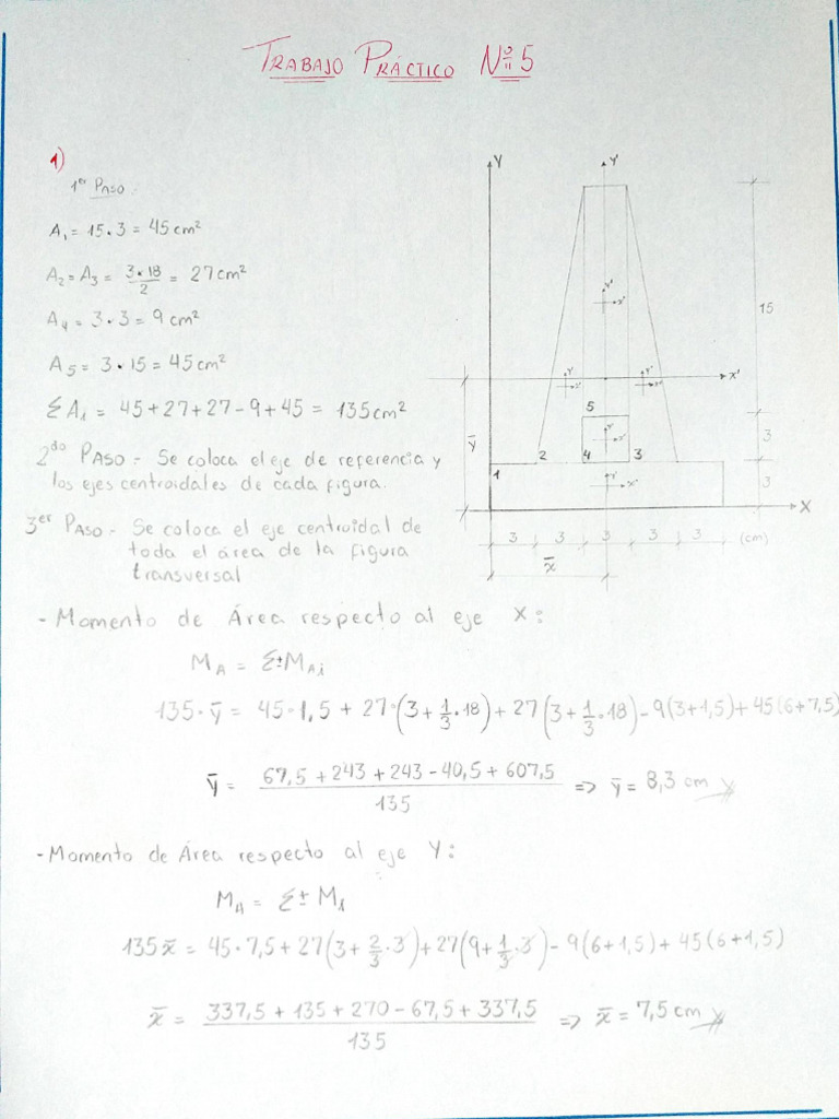 Práctico N°5 - Estática 1 - Ing. Castellanos | PDF