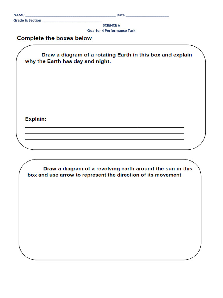 Q4 Science 6 Week 5 PT | PDF