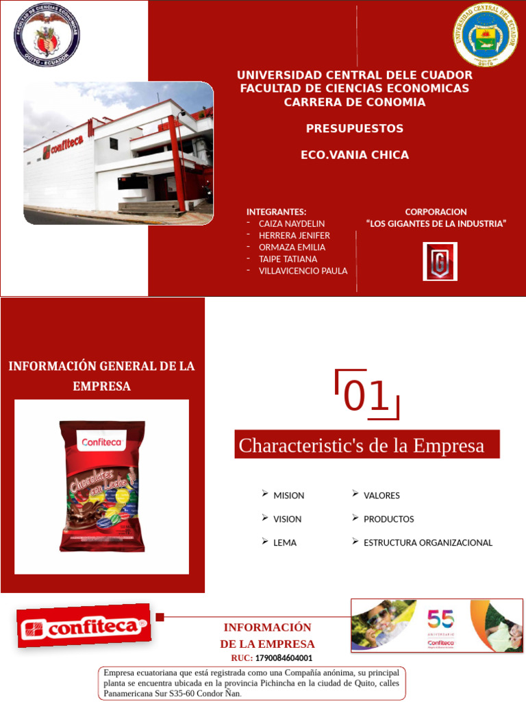 Confiteca Presentacion Finall | PDF | Economias