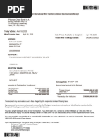 UBS Incoming Wire Instruction The First Tee of Philadelphia | PDF