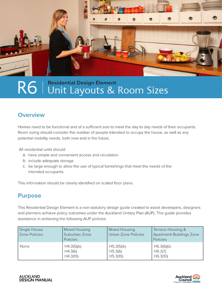 Design_Element_R6-Unit_Layouts_Room_Sizes | PDF | Room | Bedroom