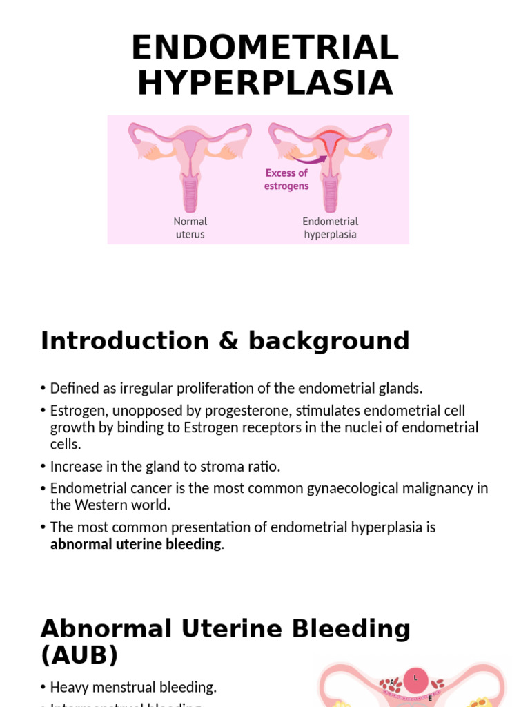 Endometrial Hyperplasia Overview | PDF | Hormone Replacement Therapy ...