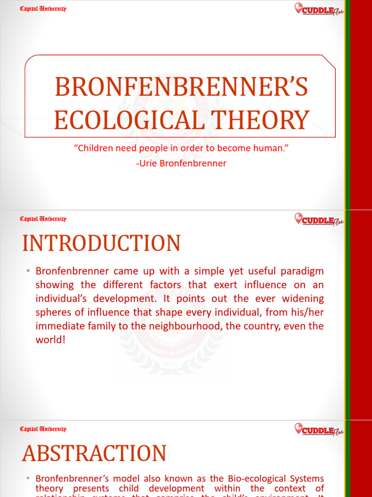 Bronfen Brenner | PDF | Human Development | Psychological Concepts