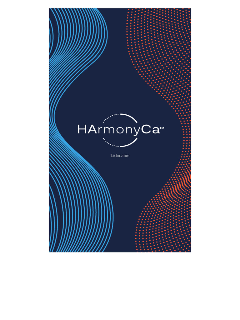 HArmonyCa™ With Lidocaine IFU GR | PDF | Injection (Medicine) | Syringe