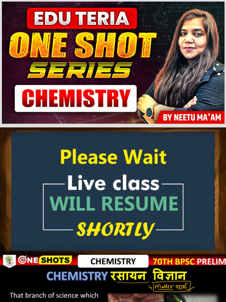 Chemistry One Shot Class PDF by Neetu Maam | PDF
