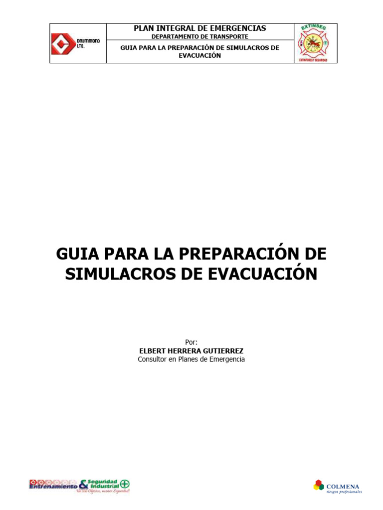 Guia Realizaciã"n de Simulacros | PDF | Simulación | Planificación