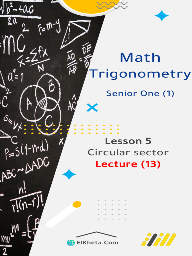 S1 - Math- EN - Trignometry - L5 (13) | PDF | Area | Circle