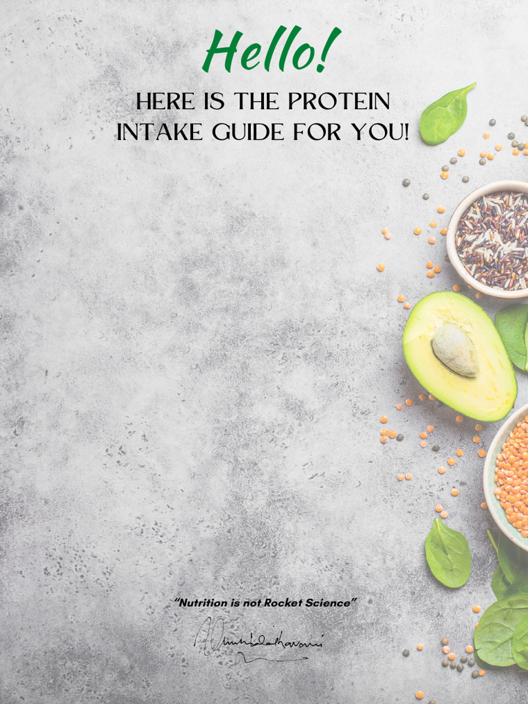 Protein Rich Sources and Intake Guide | PDF | Yogurt | Soybean