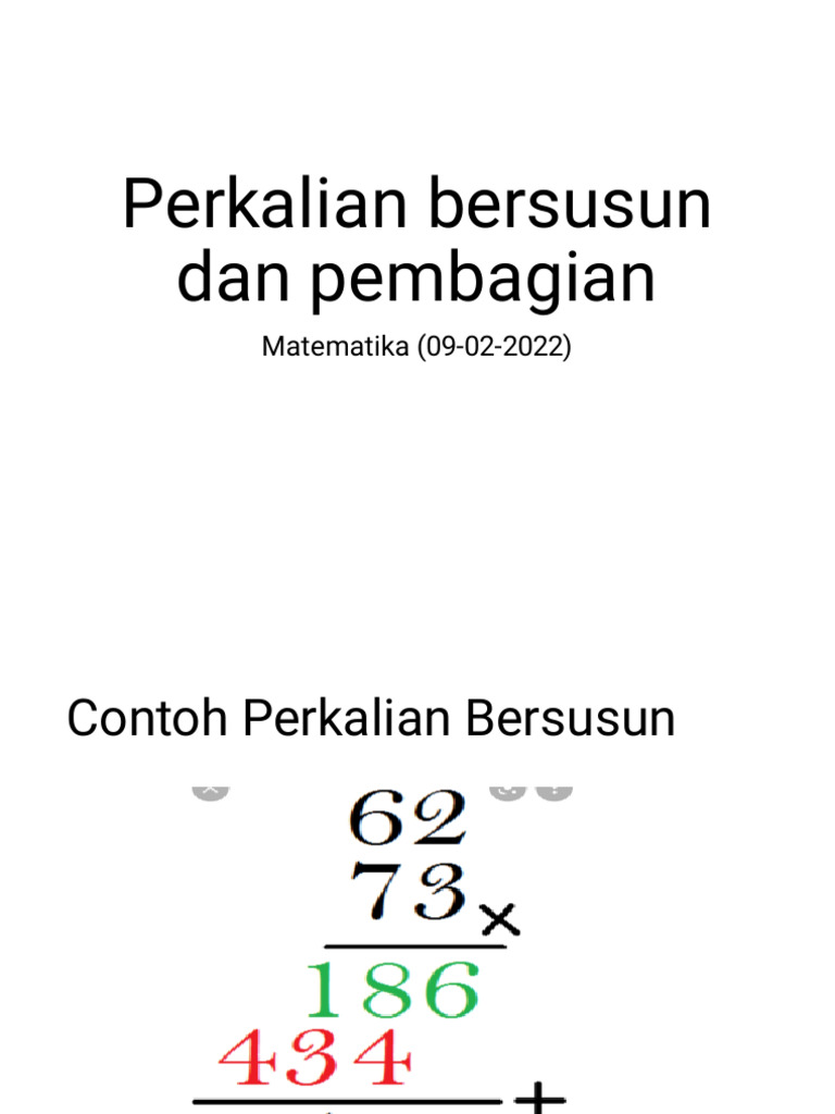 Contoh Perkalian dan Pembagian Bersusun | PDF