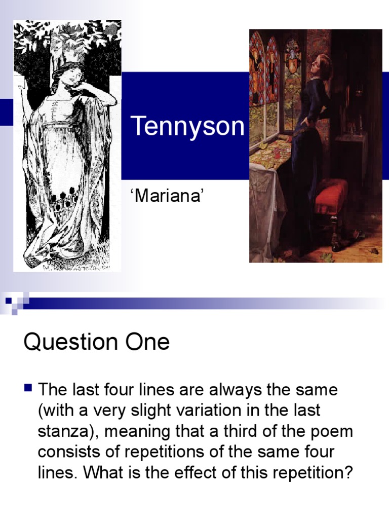 Analyzing Tennyson's "Mariana" Poem | PDF | General Fiction