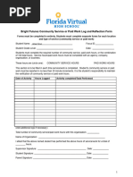 Bright Futures Volunteer Hours Log | PDF | Career & Growth