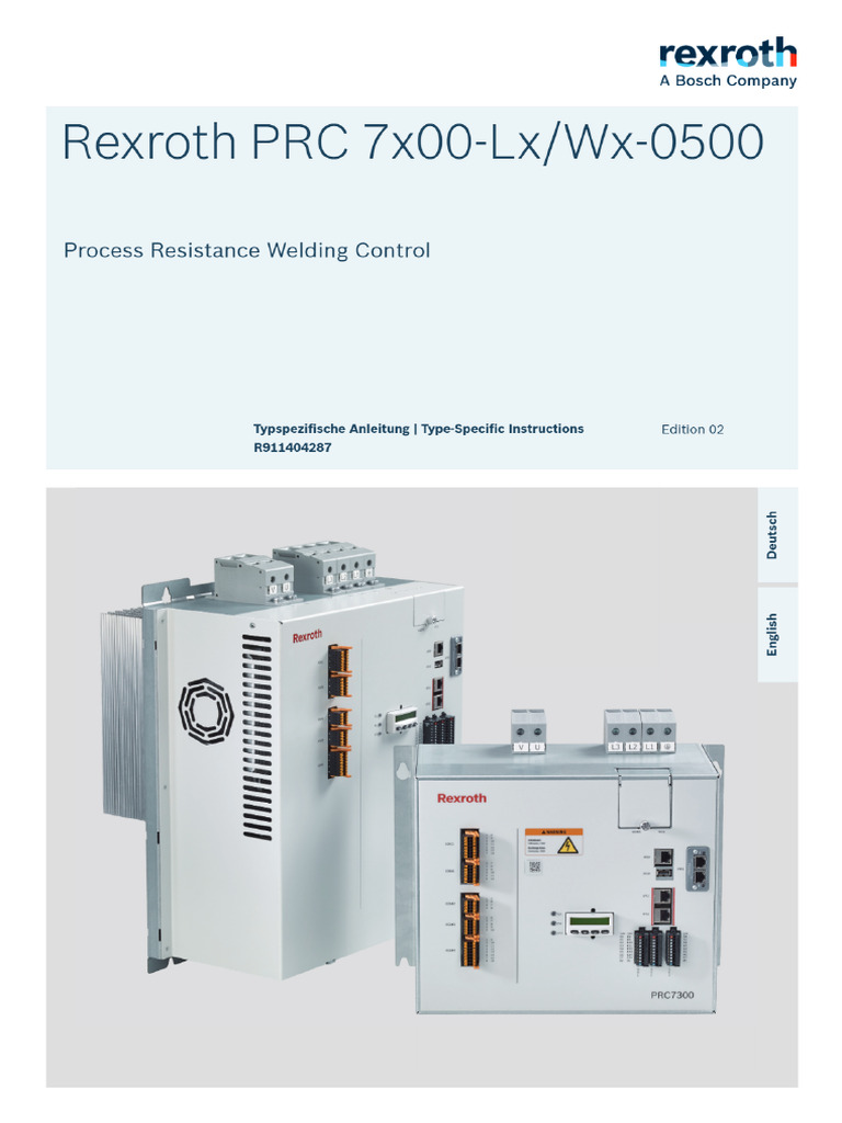 Bosch Rexroth R911404287 PRC 7x00-Lx - Wx-0500 Process Resistance ...