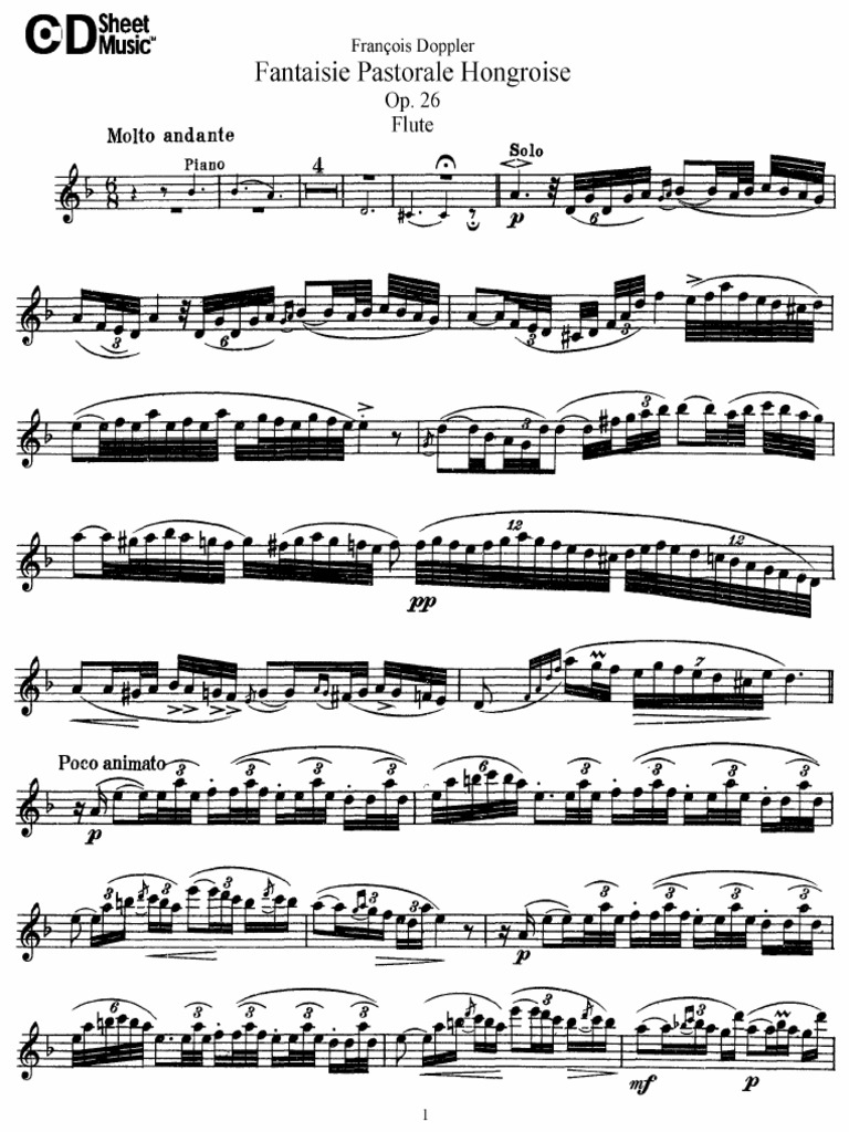 Doppler Fantasie Pastoral - Hongroise-Fl | PDF