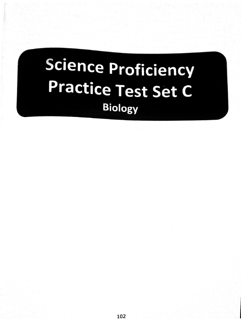 (Science) SET C Biology Practice Test | PDF