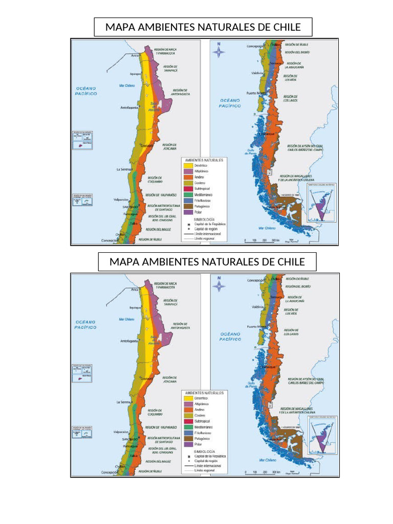 Mapa Ambientes Naturales Chile | PDF