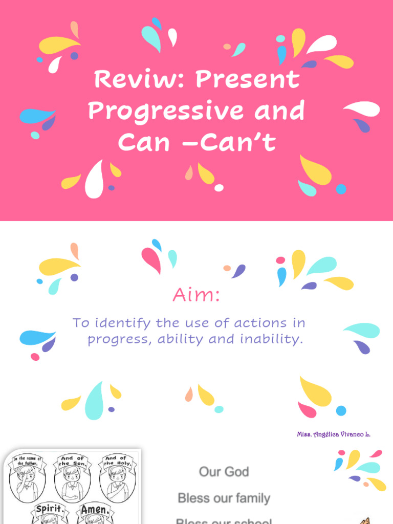 Review Action in Progress and Can | PDF | Language Families | Linguistic Typology