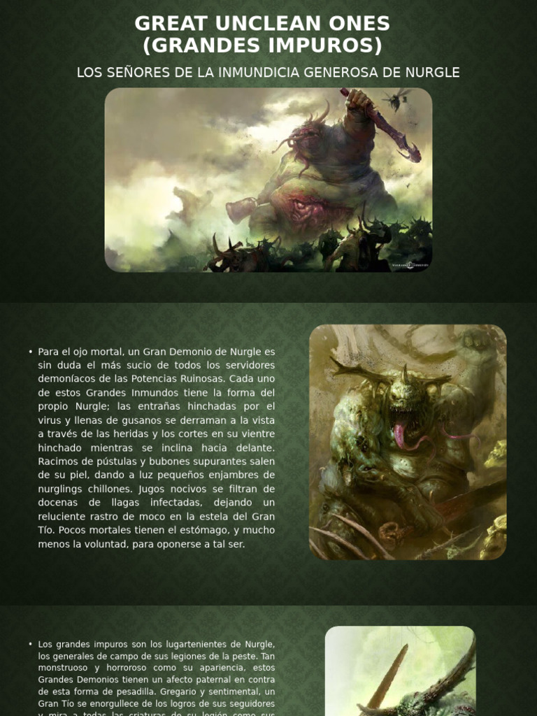 Great Unclean Ones | PDF