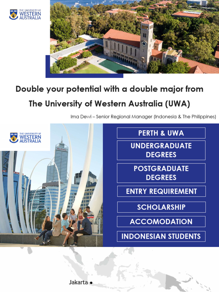 UWA Perth 2024 X Double Major | PDF | Cost Of Living | Bachelor's Degree