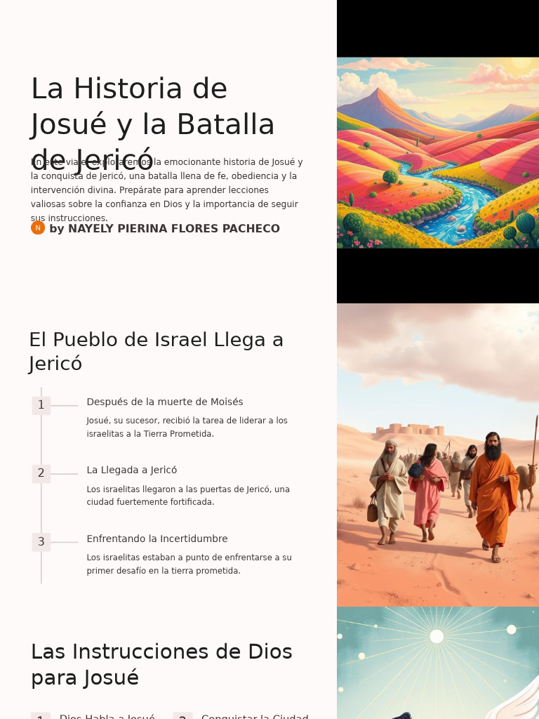 La-Historia-de-Josue-y-la-Batalla-de-Jerico (1) | PDF | Joshua