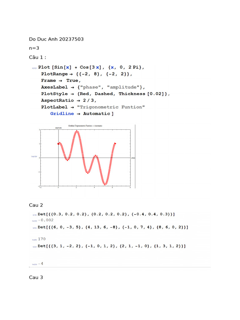 Bai Tap Giua Ki | PDF