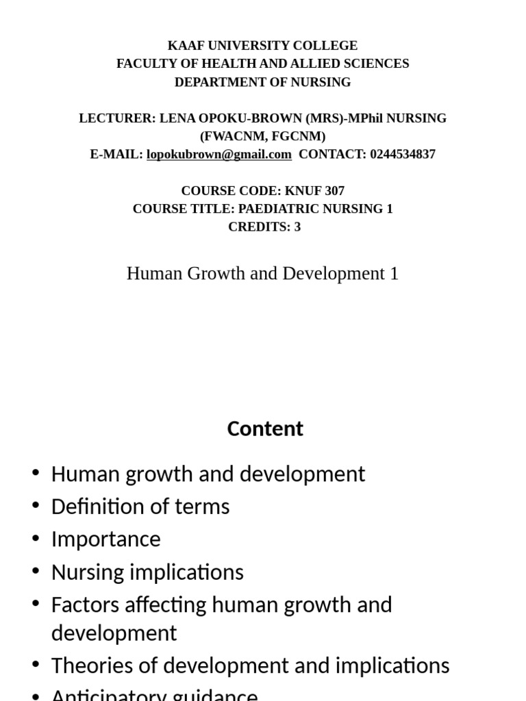 1 Human Growth and Development 1 | PDF | Classical Conditioning | Infants