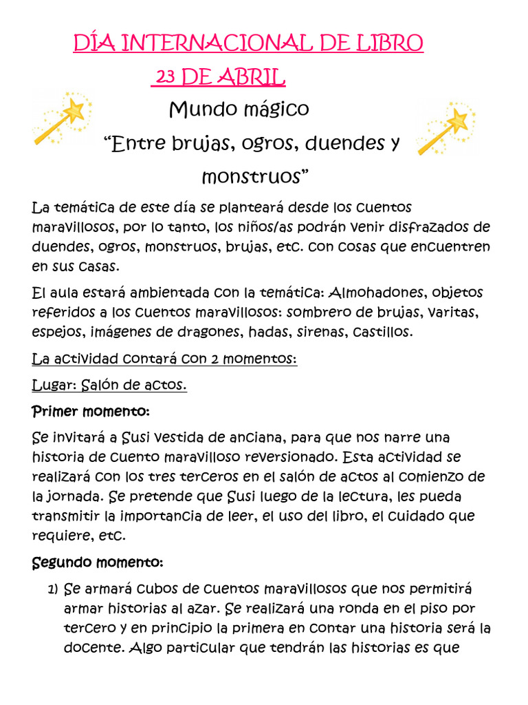 Día Internacional de Libro | PDF