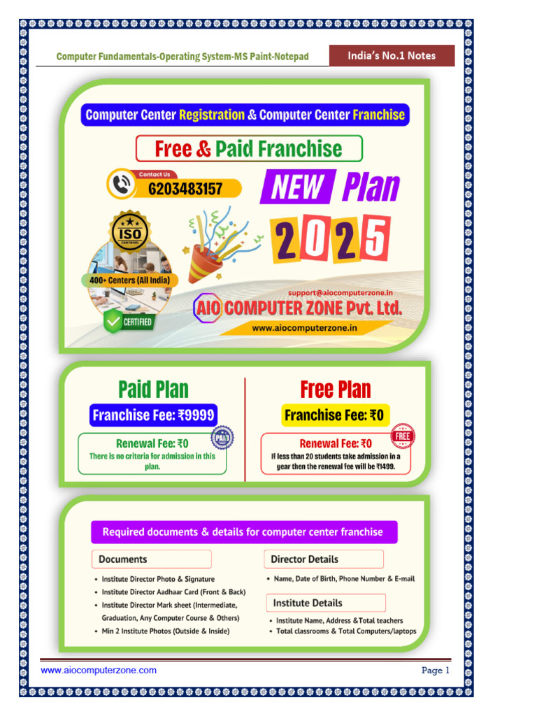 Computer Fundamentals & Operating System | PDF