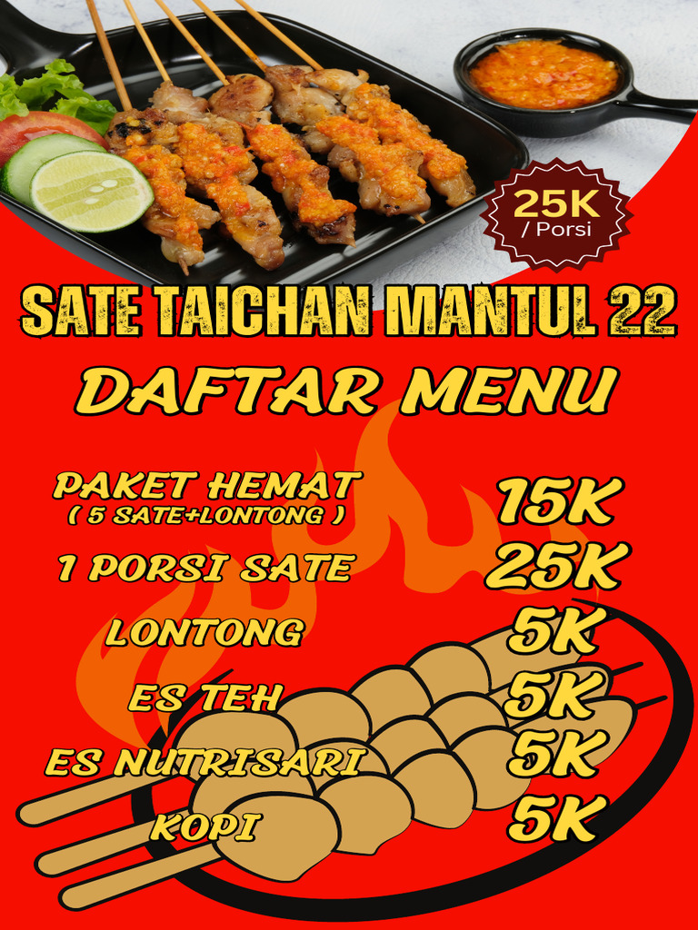 Menu Taichan | PDF