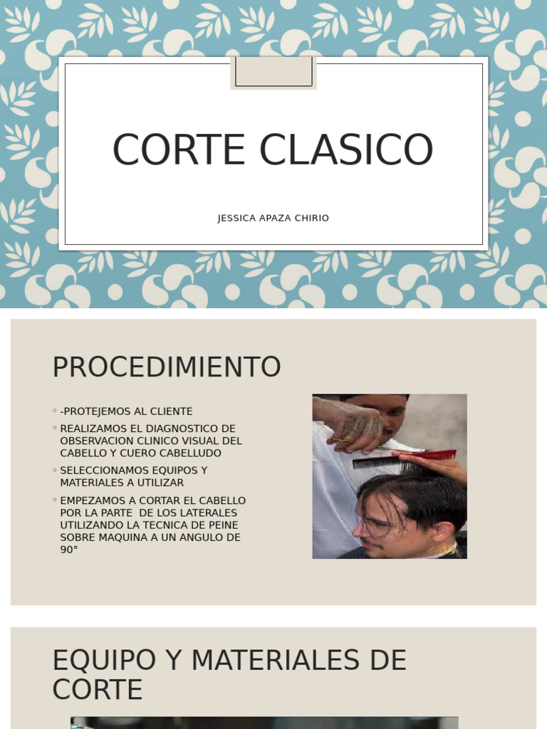 Corte Clasico Pdf