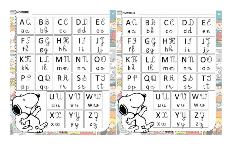 Abecedario 4 Letras | PDF