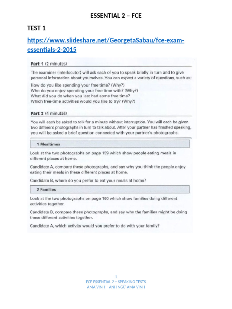 Essential 2 Speaking | PDF