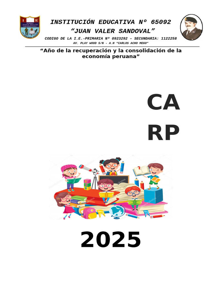 Planificación Educativa I.E. Juan Valer Sandoval | PDF | Enseñando ...