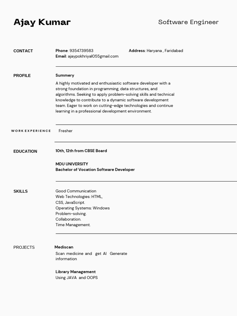 Software Engineer-1 | PDF