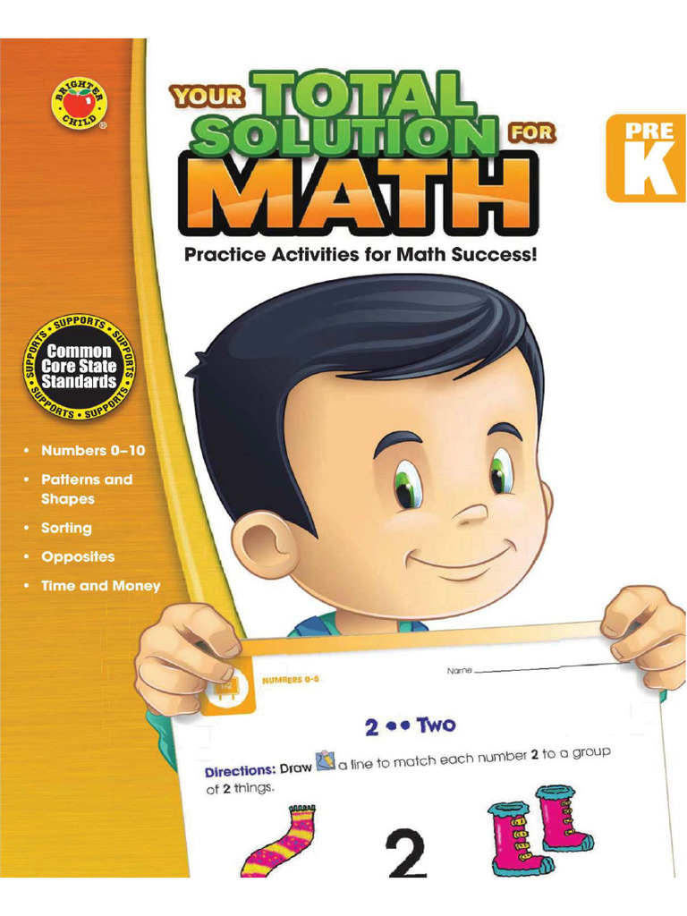 Your Total Solution For Math Prekindergarten | PDF