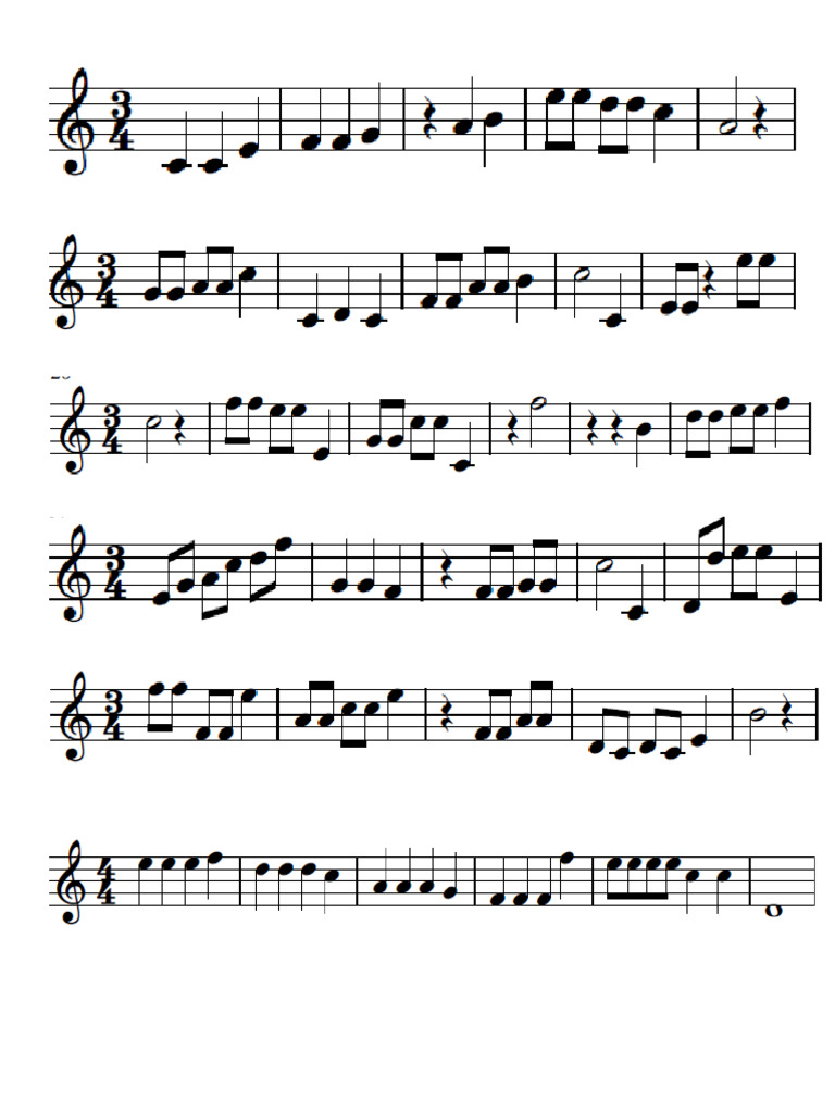 Material Extra de Solfeo y Esquema Ritmico | PDF