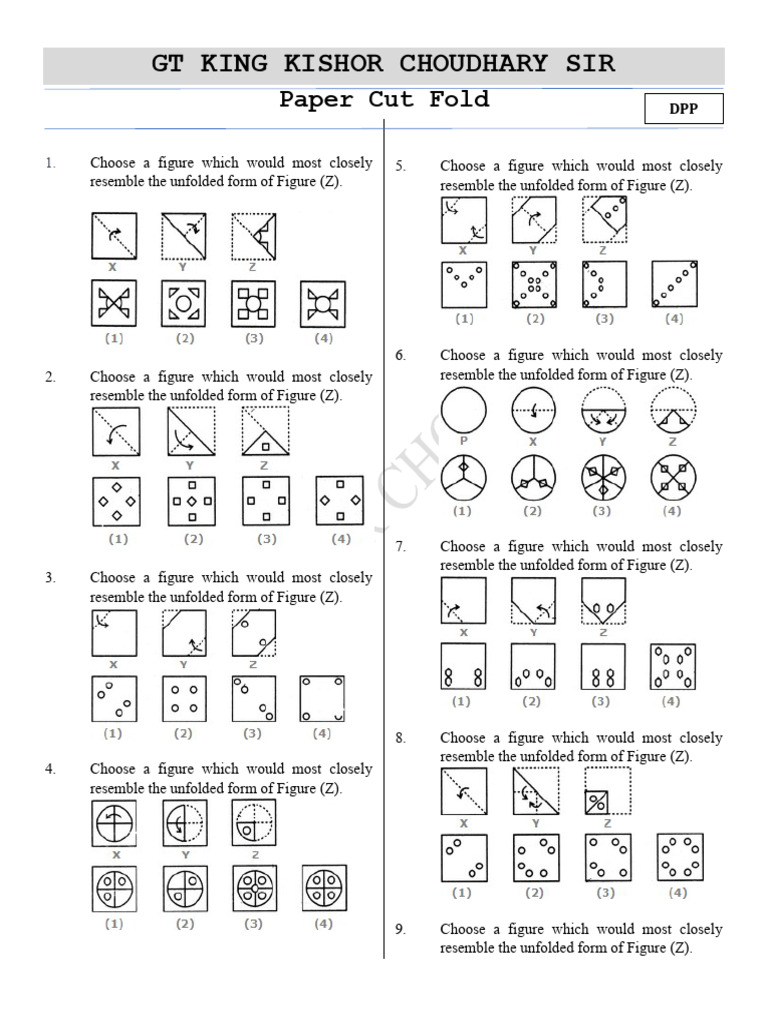 Paper Cutting Folding DPP | PDF