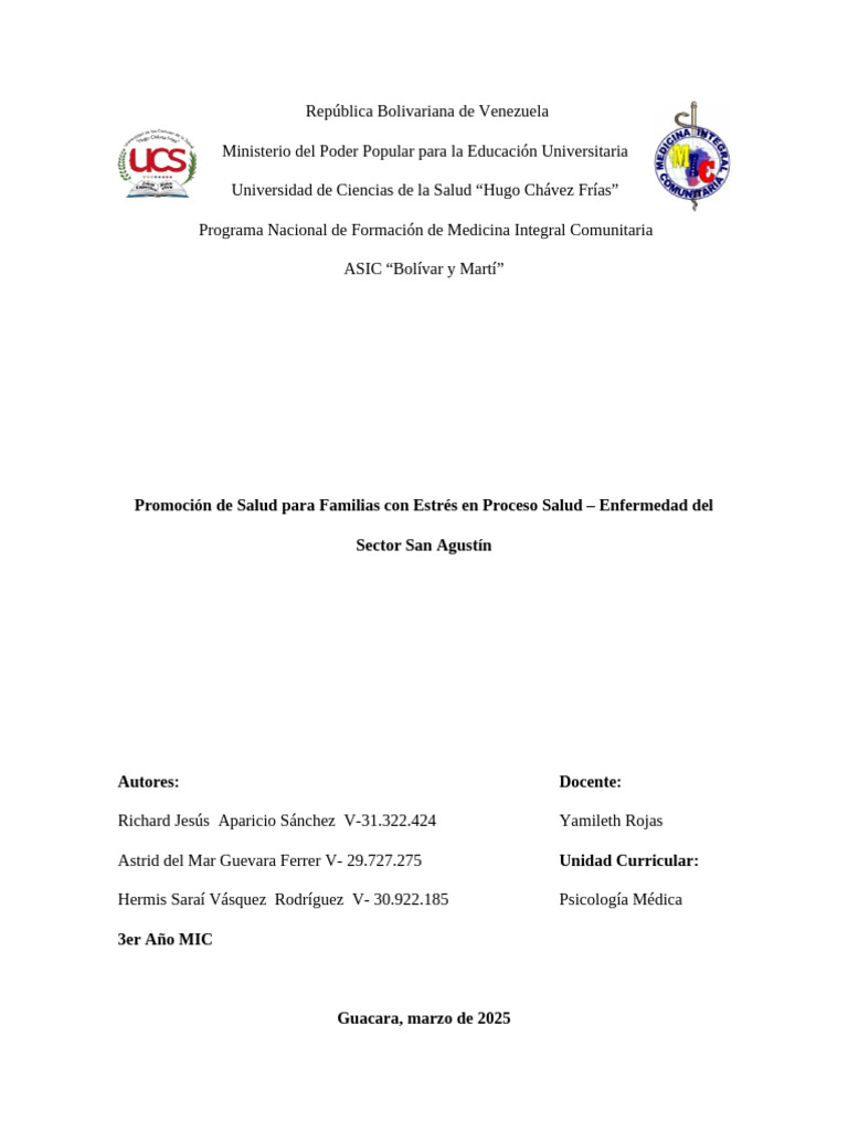 El Estres en el Proceso Salud Enfermedad | PDF | Estrés (biología ...