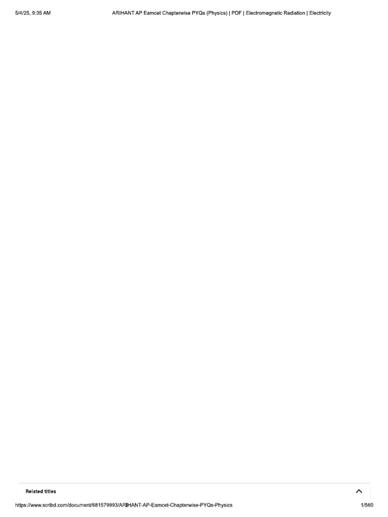 EAPCET Physics Chapterwise | PDF