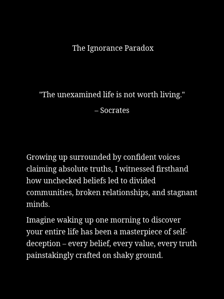 Embracing Aporia: The Ignorance Paradox | PDF | Socrates | Plato