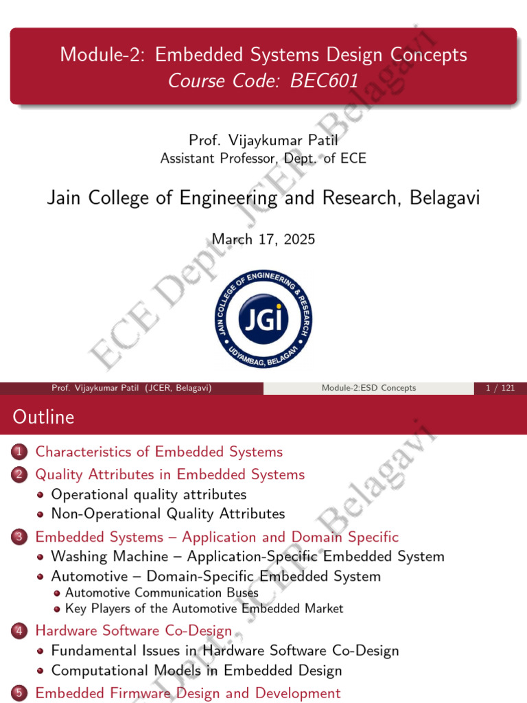 Module 2 ESD BEC601 Watermark | PDF | Assembly Language | Parallel Computing