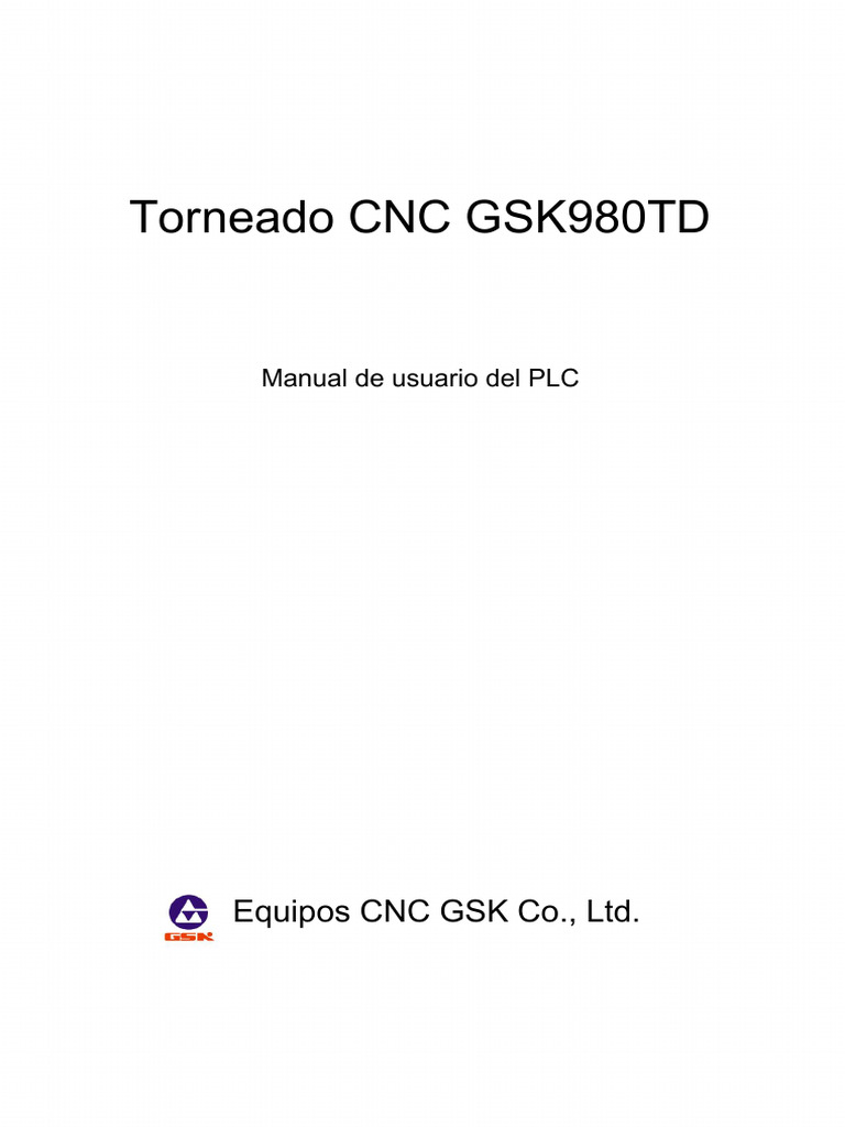980TD PLC User Manual (English Version) | PDF | Controlador lógico programable | Programa de ...