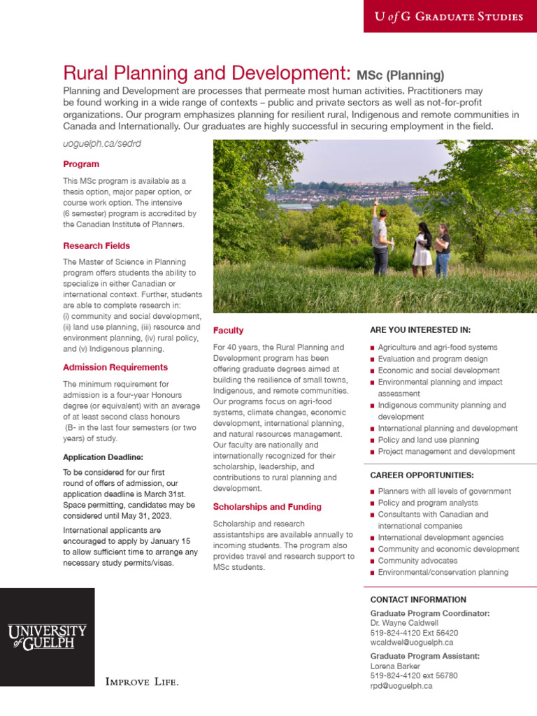 Rural Planning and Development 2023 | PDF | Postgraduate Education ...